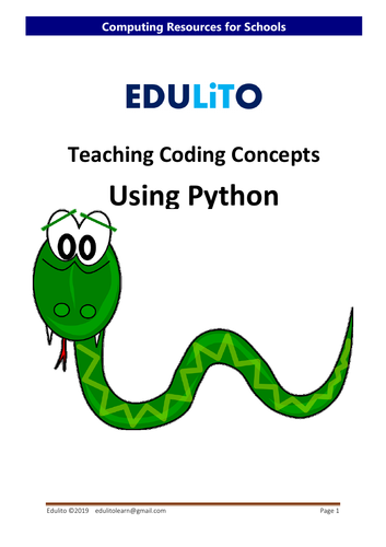 Learn Coding Concepts using Python | Teaching Resources Learn Coding Concepts using Python | Teaching Resources