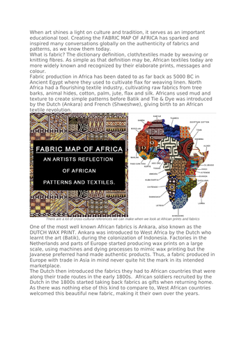 Year 7 African Textile cushion SOW | Teaching Resources
