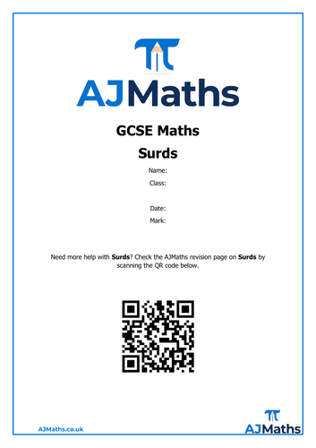 GCSE Maths | Surds | Edexcel Higher | | Teaching Resources GCSE Maths | Surds | Edexcel Higher | | Teaching Resources