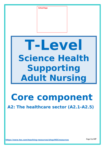 T-Level Health 2024-2025 A2.1-5 and A8.1-3 Working and person-centred ...