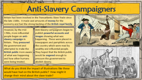 Abolition of Slavery - Transatlantic Slave Trade | Teaching Resources