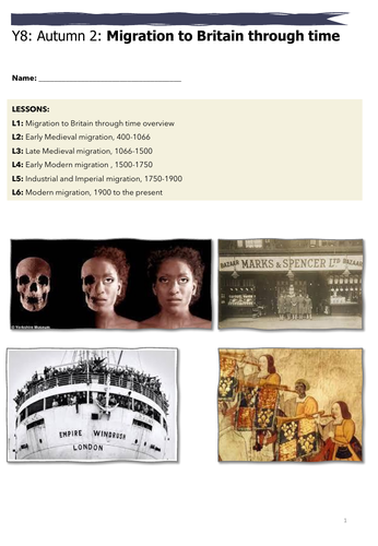 Migration to Britain through time workbook | Teaching Resources