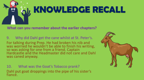 Boy - Roald Dahl - Chapters 22-25: The Final Chapters - Double Lesson ...