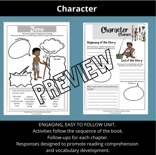 THE BOY WHO MET A WHALE by Nizrana Farook NOVEL STUDY and READING ...