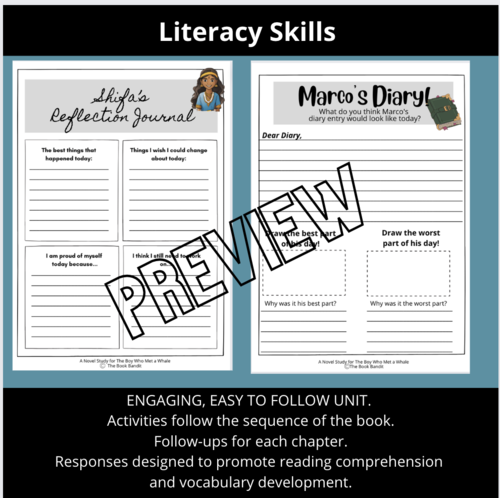 THE BOY WHO MET A WHALE by Nizrana Farook NOVEL STUDY and READING ...