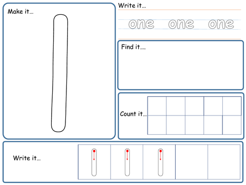 Number Mats 1-10 | Teaching Resources