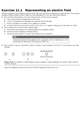 Electric field strength for A2 Physics 9702 Cambridge international ...