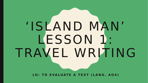 Island Man by Grace Nichols | Teaching Resources
