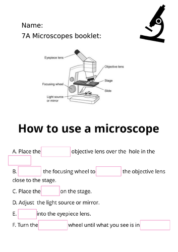 7A Microscopes | Teaching Resources