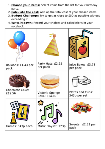 Adding Money Differentiated Activity | Teaching Resources