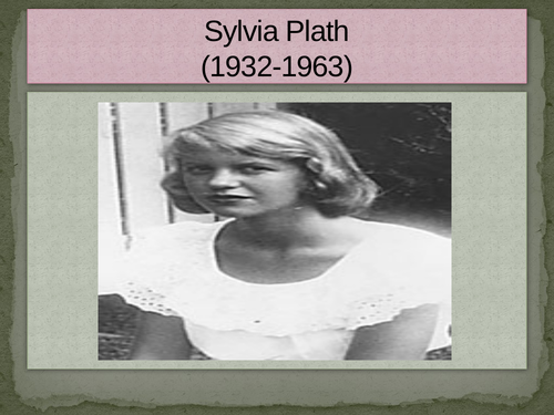 Sylvia Plath Biography | Teaching Resources
