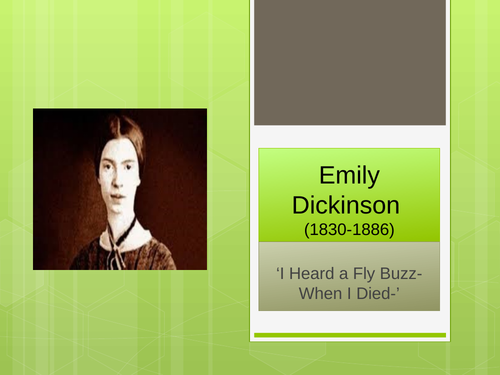 'I heard a Fly buzz - when I died' by Emily Dickinson | Teaching Resources