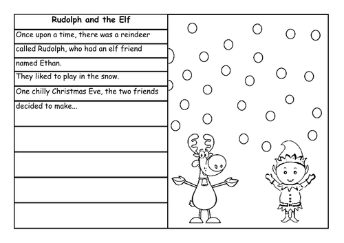 A Christmas Story: Rudolph and the Elf KS1 | Teaching Resources