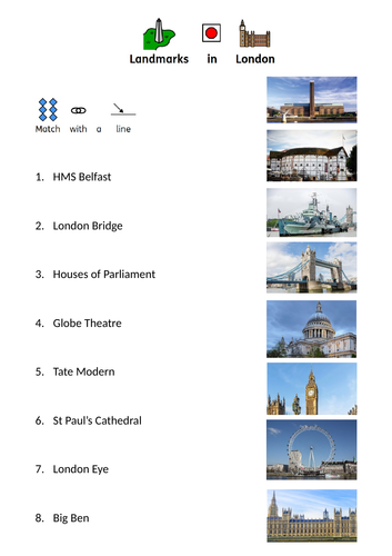SEN Geography Lesson: London landmarks | Teaching Resources SEN Geography Lesson: London landmarks | Teaching Resources