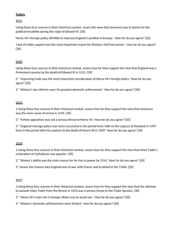 Henry VII 1485-1509 (A Level OCR History) Tudors Revision Notes ...