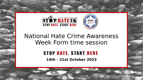 National hate Crime Awareness Week 2023 - Secondary School Education ...