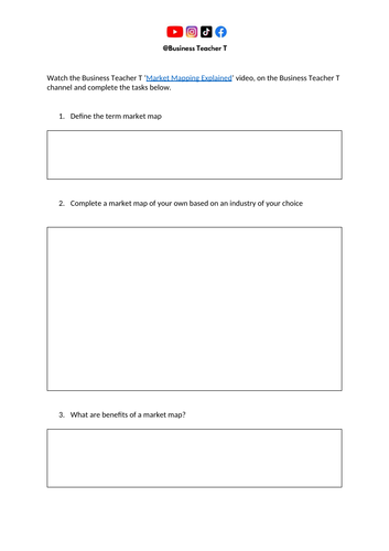 Market Mapping | Teaching Resources