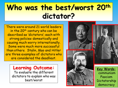 Hitler Stalin Mao dictators | Teaching Resources