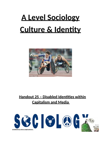 AQA A-Level Sociology- Culture & Identity - Topic 3: Identity & The ...