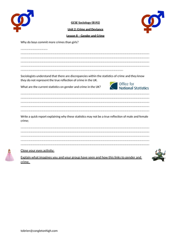 GCSE Sociology - Crime and Deviance WHOLE TOPIC | Teaching Resources
