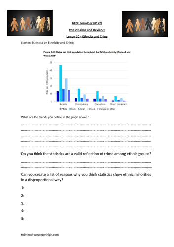 GCSE Sociology - Crime and Deviance WHOLE TOPIC | Teaching Resources