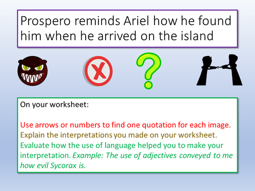 The Tempest Caliban | Teaching Resources