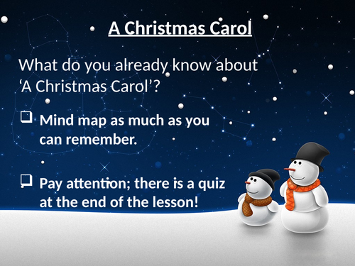 Christmas 'A Christmas Carol' fun quiz | Teaching Resources