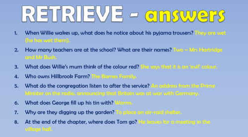 Goodnight Mister Tom - Chapters 5-6 - Double Lesson! | Teaching Resources