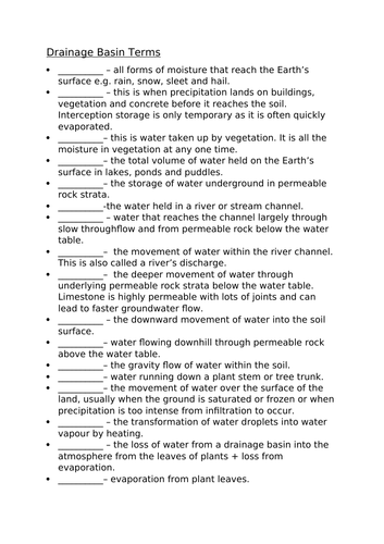 Complete AQA Water Carbon Cycles A level | Teaching Resources