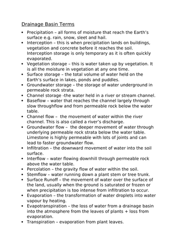 Complete AQA Water Carbon Cycles A level | Teaching Resources