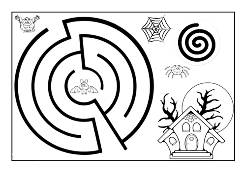 4 Halloween Mazes Pencil Control | Teaching Resources