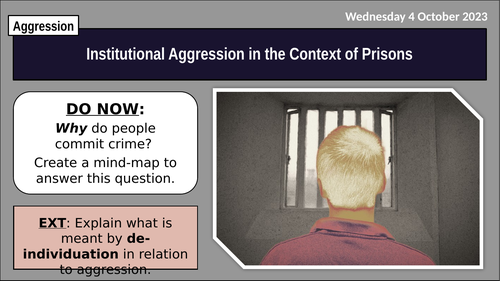 INSTITUTIONAL AGGRESSION IN THE CONTEXT OF PRISONS [A-Level Psychology ...