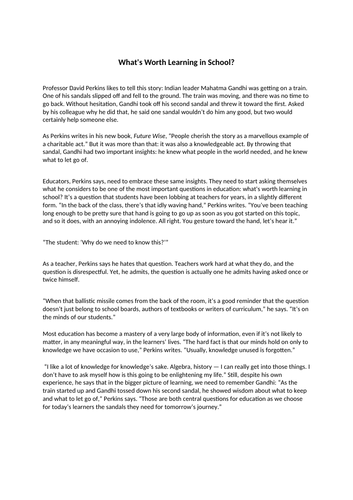 Literacy Lessons | Teaching Resources