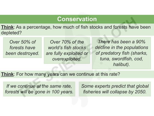Conservation - Forests, Fish stocks, Extinction and Captive Breeding ...
