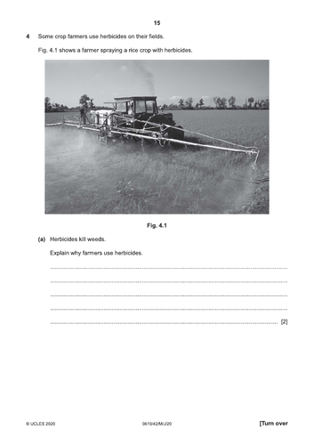 Human Influences on Ecosystems - Past Paper Question Pack | Teaching ...