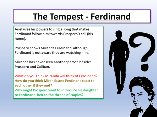 The Tempest Ferdinand | Teaching Resources
