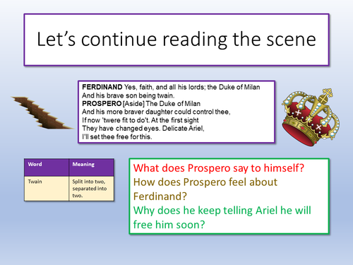 The Tempest Ferdinand | Teaching Resources