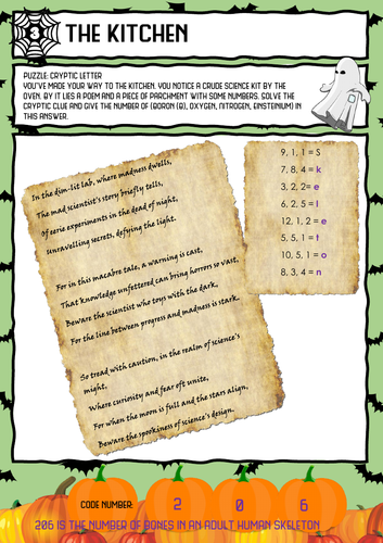 THE Ultimate Science of Halloween STEM Escape Room | Teaching Resources