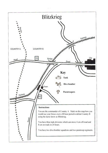 Blitzkrieg - Lightning War 1939 - 1940 | Teaching Resources