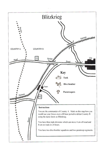 Blitzkrieg - Lightning War 1939 - 1940 | Teaching Resources