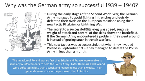 Blitzkrieg - Lightning War 1939 - 1940 | Teaching Resources