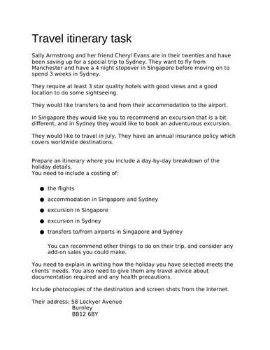 Travel and Tourism Destinations- Cambridge A Level ENTIRE UNIT ...