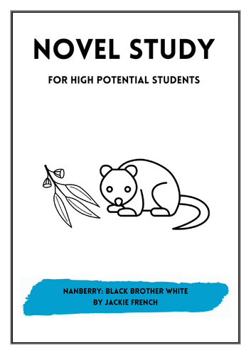 Nanberry: Black Brother White - Novel Study for High Potential/Gifted ...