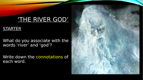 River God - Stevie Smith - Nature Poetry | Teaching Resources