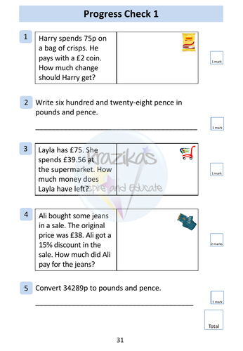 Money Workbook - Level 1 Functional Skills Maths | Teaching Resources