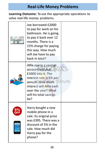 Money Workbook - Level 1 Functional Skills Maths | Teaching Resources