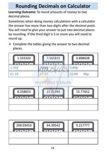Money Workbook - Level 1 Functional Skills Maths | Teaching Resources