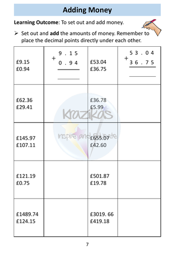 Money Workbook - Level 1 Functional Skills Maths | Teaching Resources
