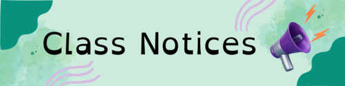 Class Notices display banner | Teaching Resources