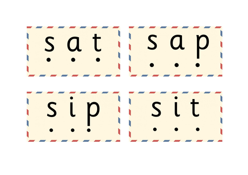SATPIN 3 Letter Words | Teaching Resources